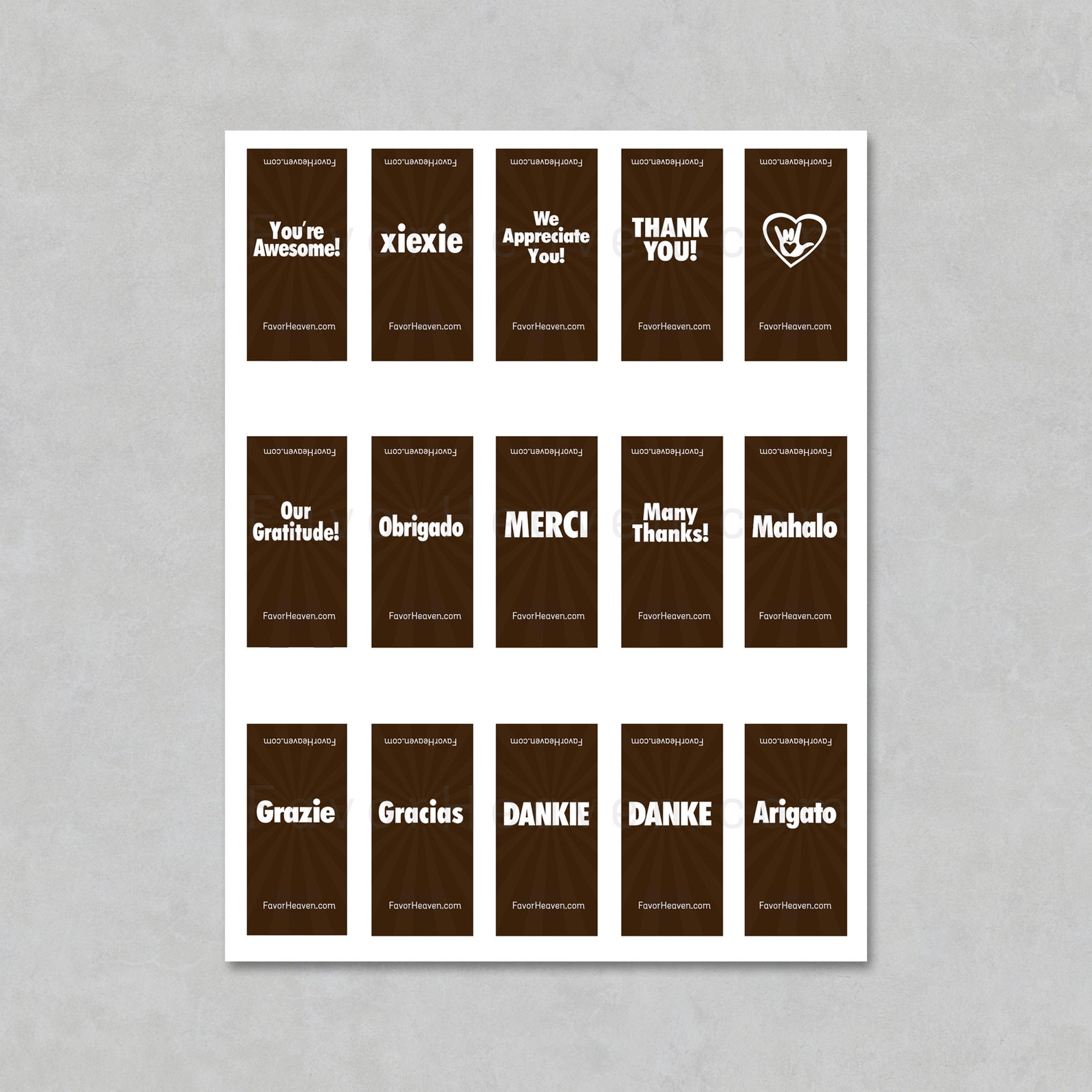 EMPLOYEE APPRECIATION THANK You Instant Download Printable Chocolate ...