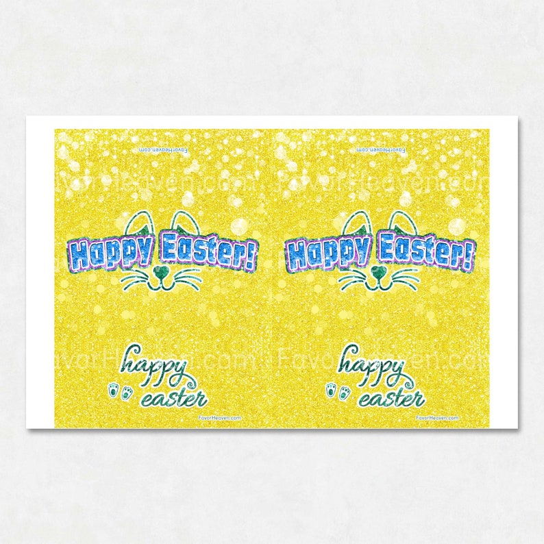 Instant Download Printable Easter Bunny Easter Eggs Chocolate Candy Bar ...