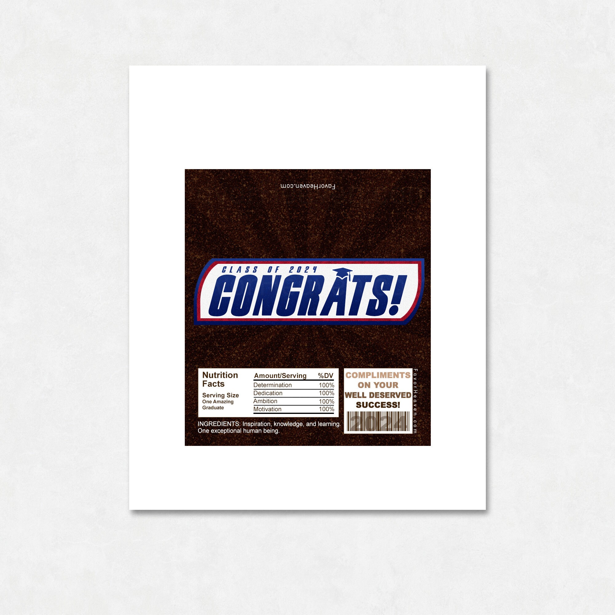 Instant Download Printable GRADUATE Candy Bar Wrapper Party Gift Favor ...
