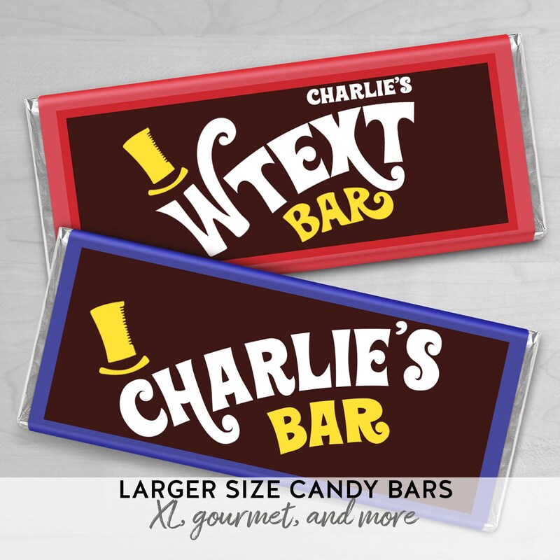 Personalized Chocolate Bar Wrappers - Etsy