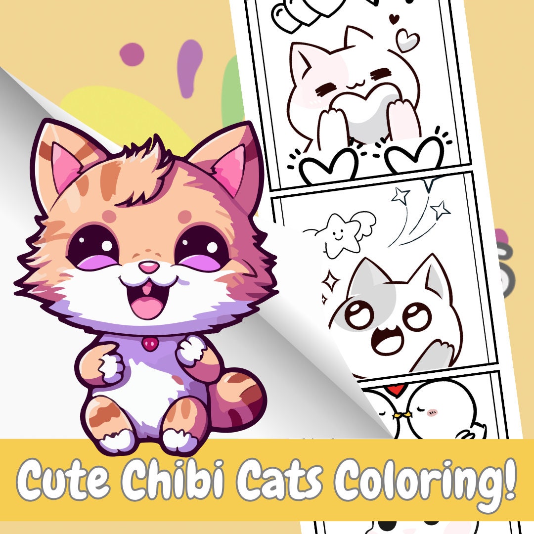 Chibi Coloring Pages. Cute Colouring in Picture. Cute Coloring Pages ...