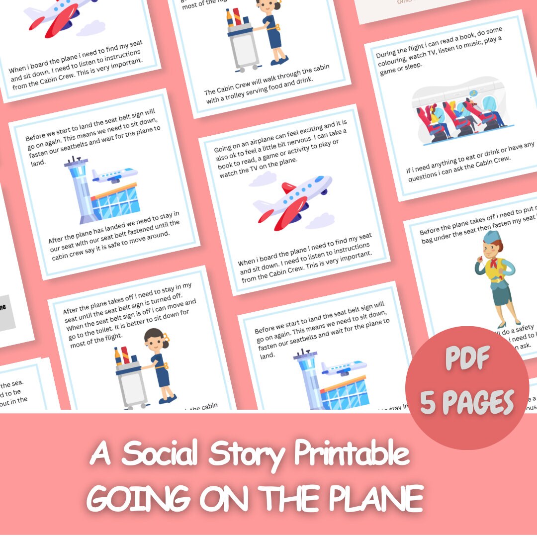 Going on a Plane Social Story. Behaviour Social Stories for Autism ...