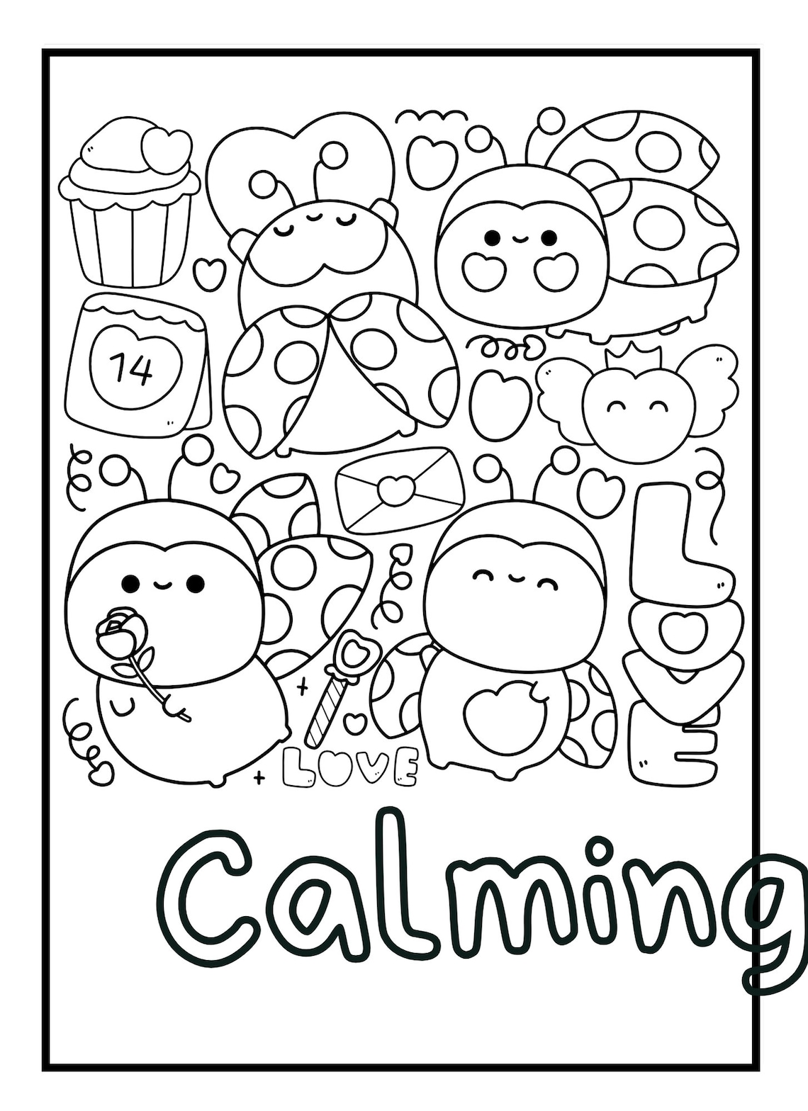 Printable Colouring Pages. Instant Download. Adult/kids Mindful ...