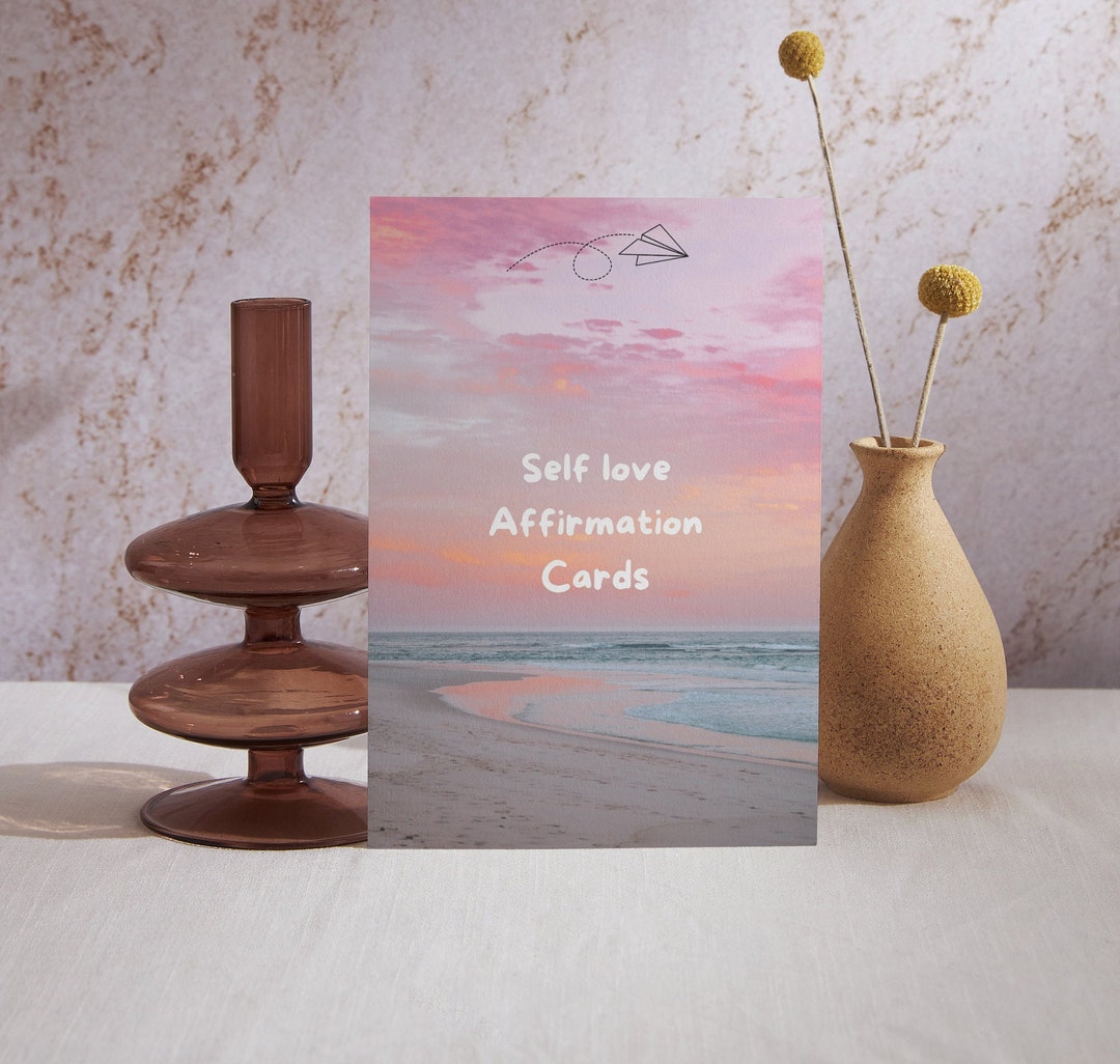 Affirm Card Woman,affirm Deck,minimalistic Affirm,minimalist Cards ...