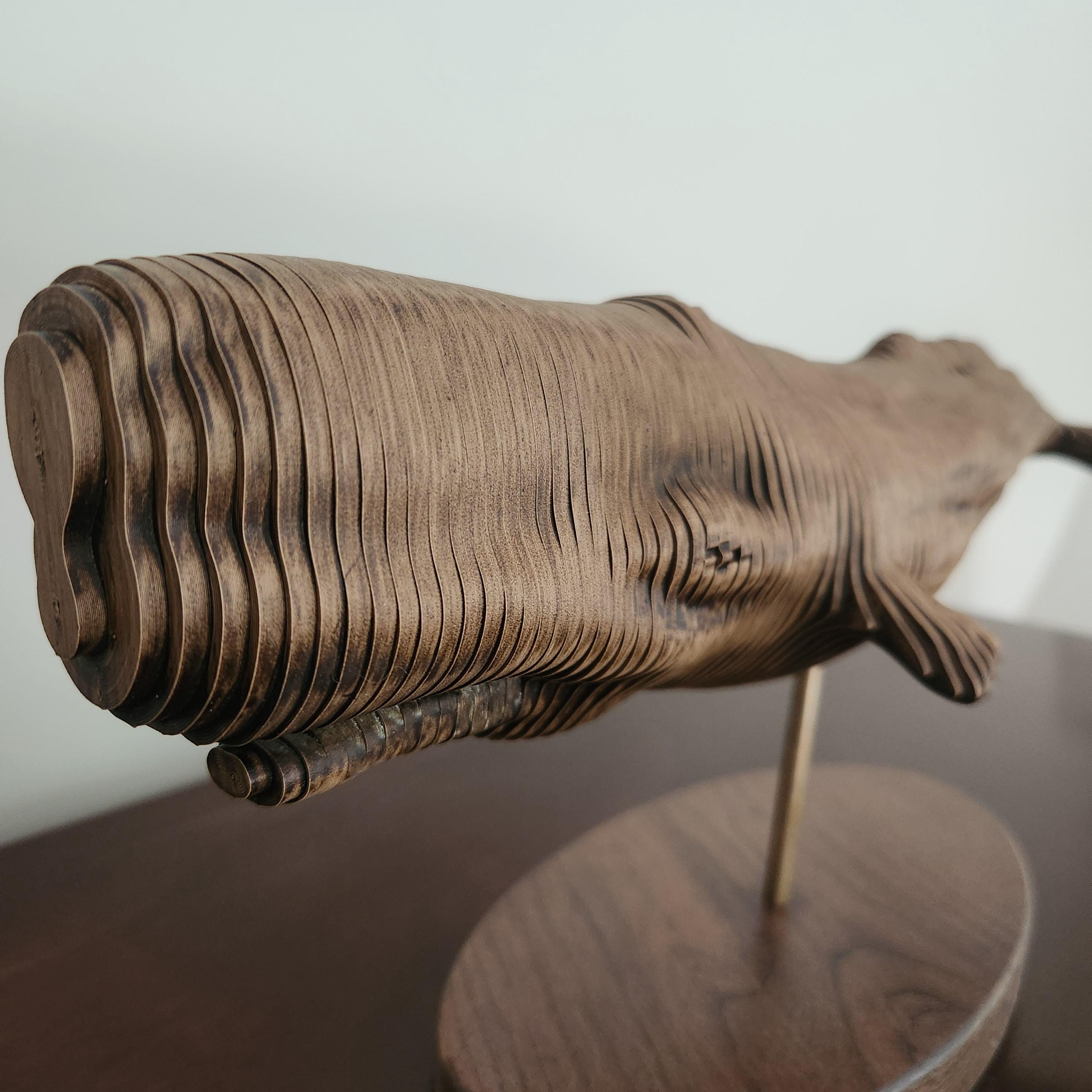 Unique Whale Figure: Handcrafted Wooden Model Nautical Home Decor for ...