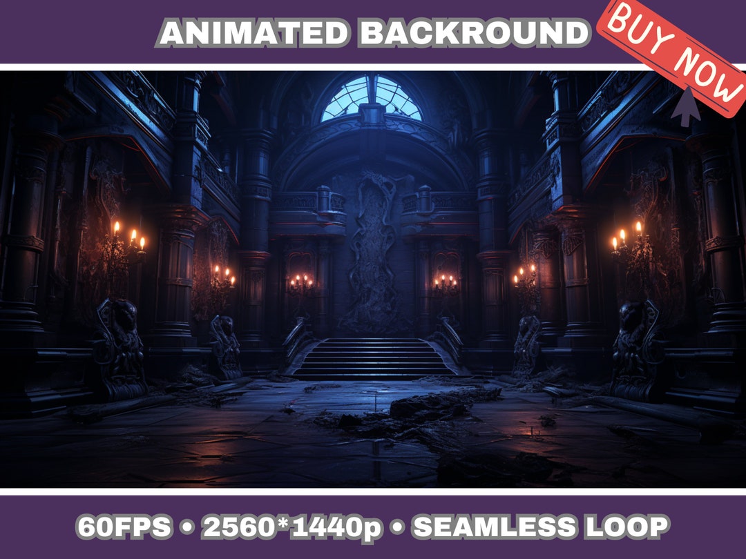 Vtuber Animated Background Mystery Manor Dark Twitch Full - Etsy Canada