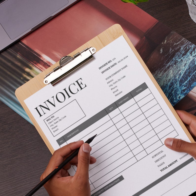 Plantilla de factura, formulario de pedido para pequeñas empresas ...