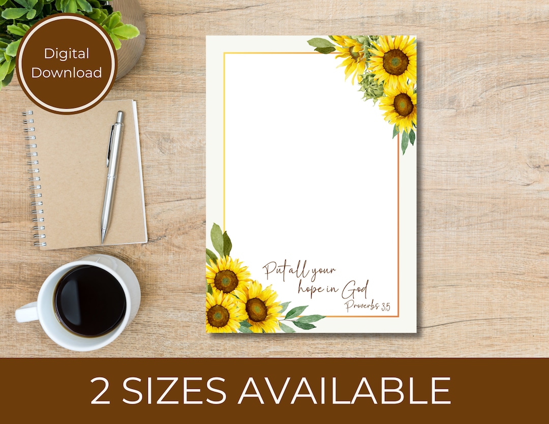 Christian Stationery, Christian Letter Paper, Christian Notepad Paper ...