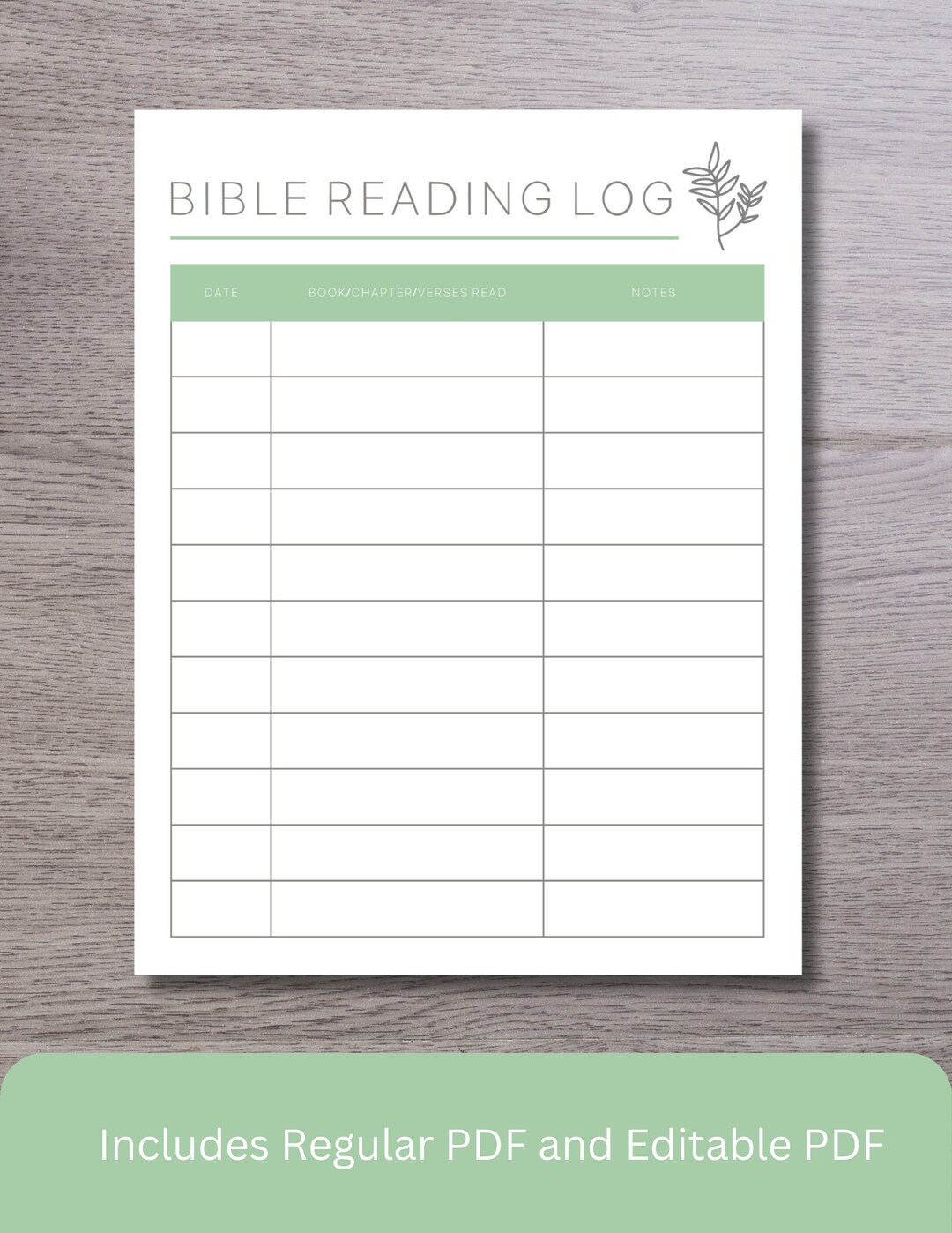 Bible Reading Log | Bible Log | Bible Plan | Printable Bible Plan ...
