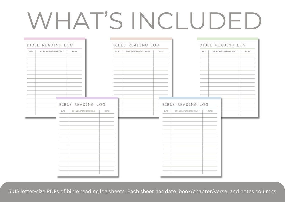 Bible Reading Log, Bible Notes, Bible Reading List, Bible Reading Table ...