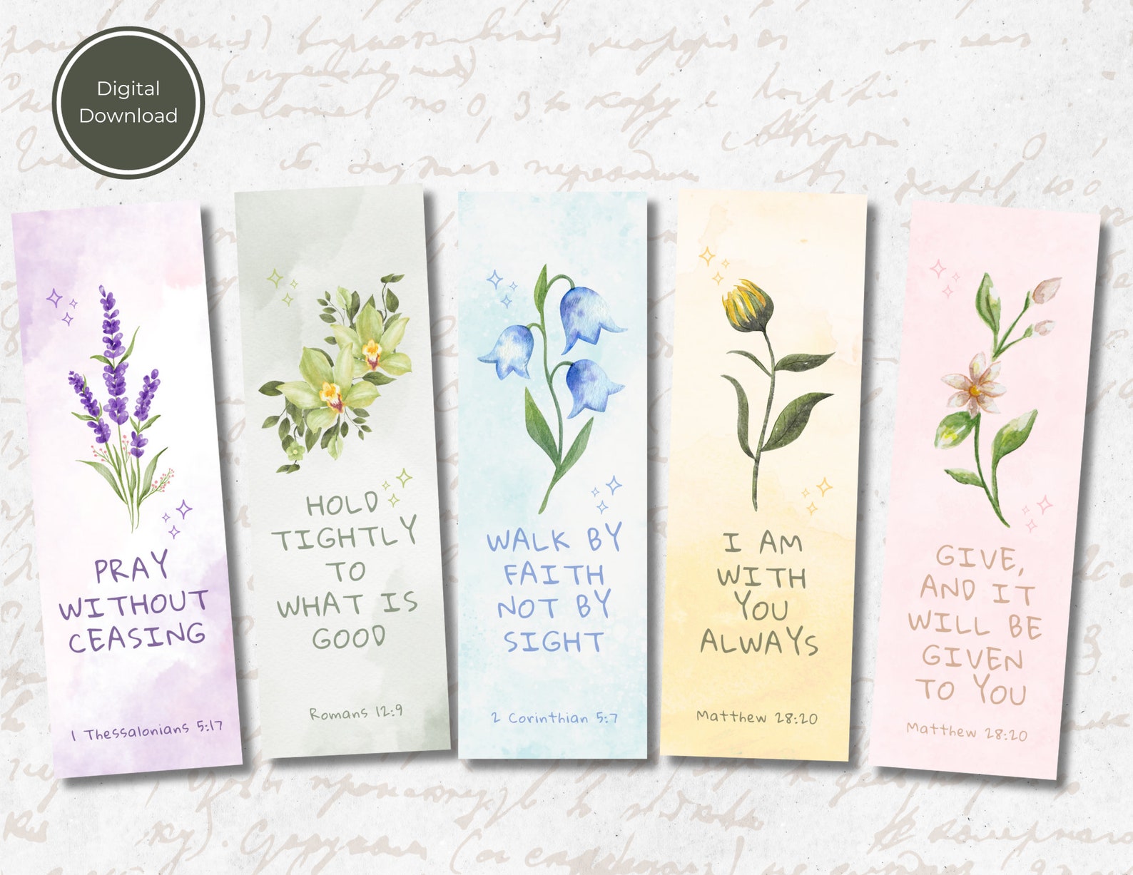 Christian Bookmarks, Bible Verse Bookmarks, Printable Bookmarks ...