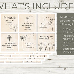 Christian Affirmation Cards, Printable Affirmation Cards, Motivational ...