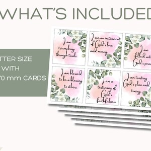 Christian Affirmation Cards Printable Encouraging Cards - Etsy