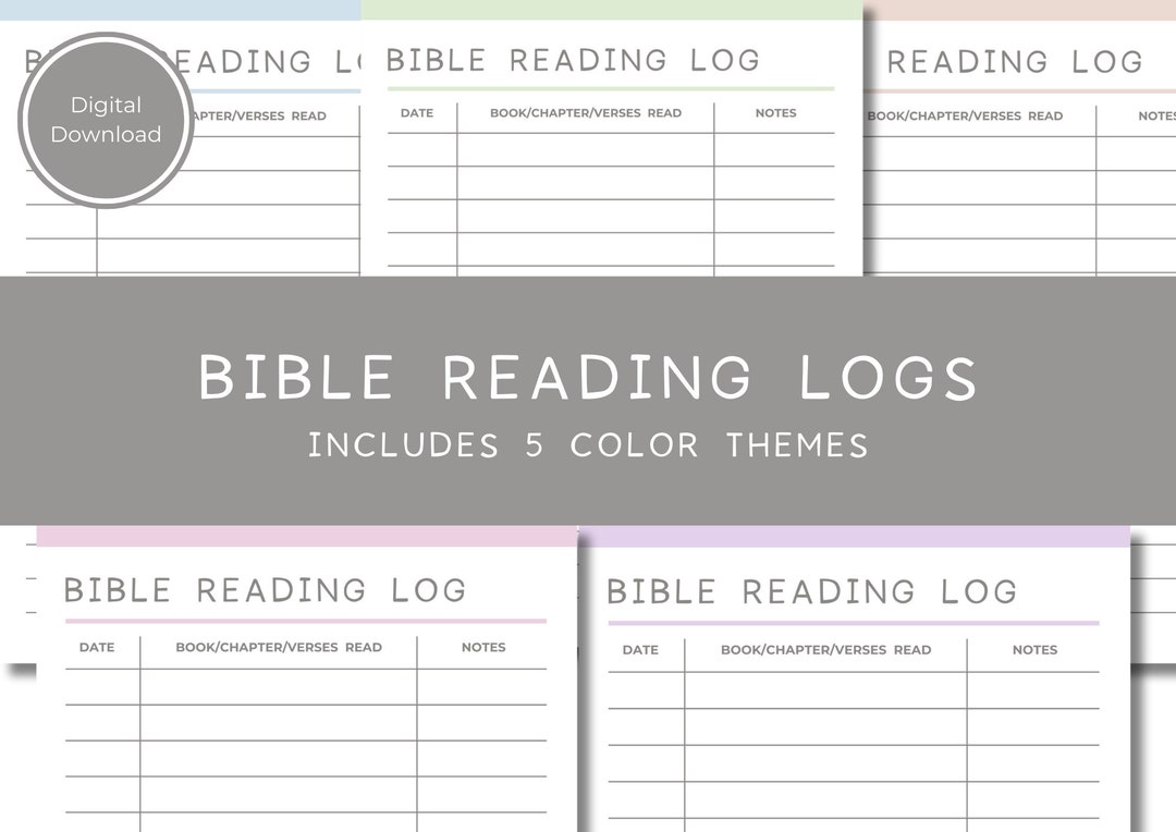 Bible Reading Log, Bible Notes, Bible Reading List, Bible Reading Table ...