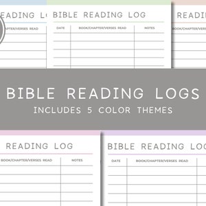 Bible Reading Log, Bible Notes, Bible Reading List, Bible Reading Table ...