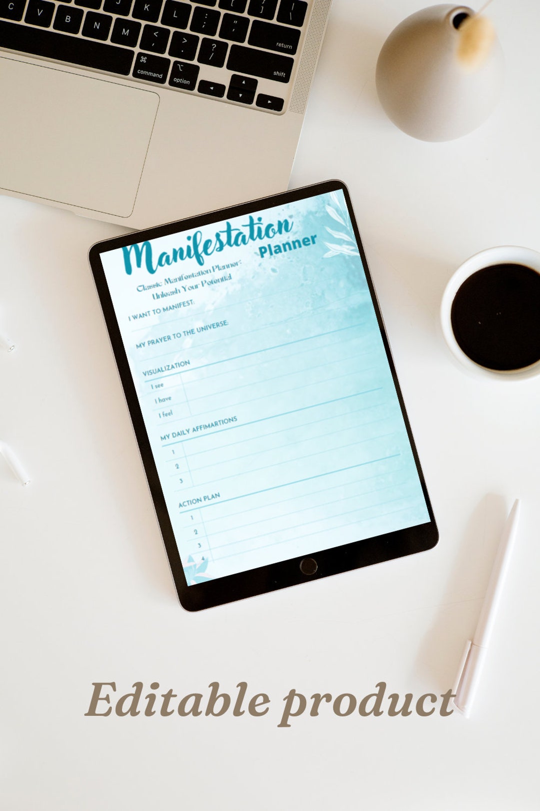 Manifestation Planner | Positive Mindset | Abundance Journal | Goal ...