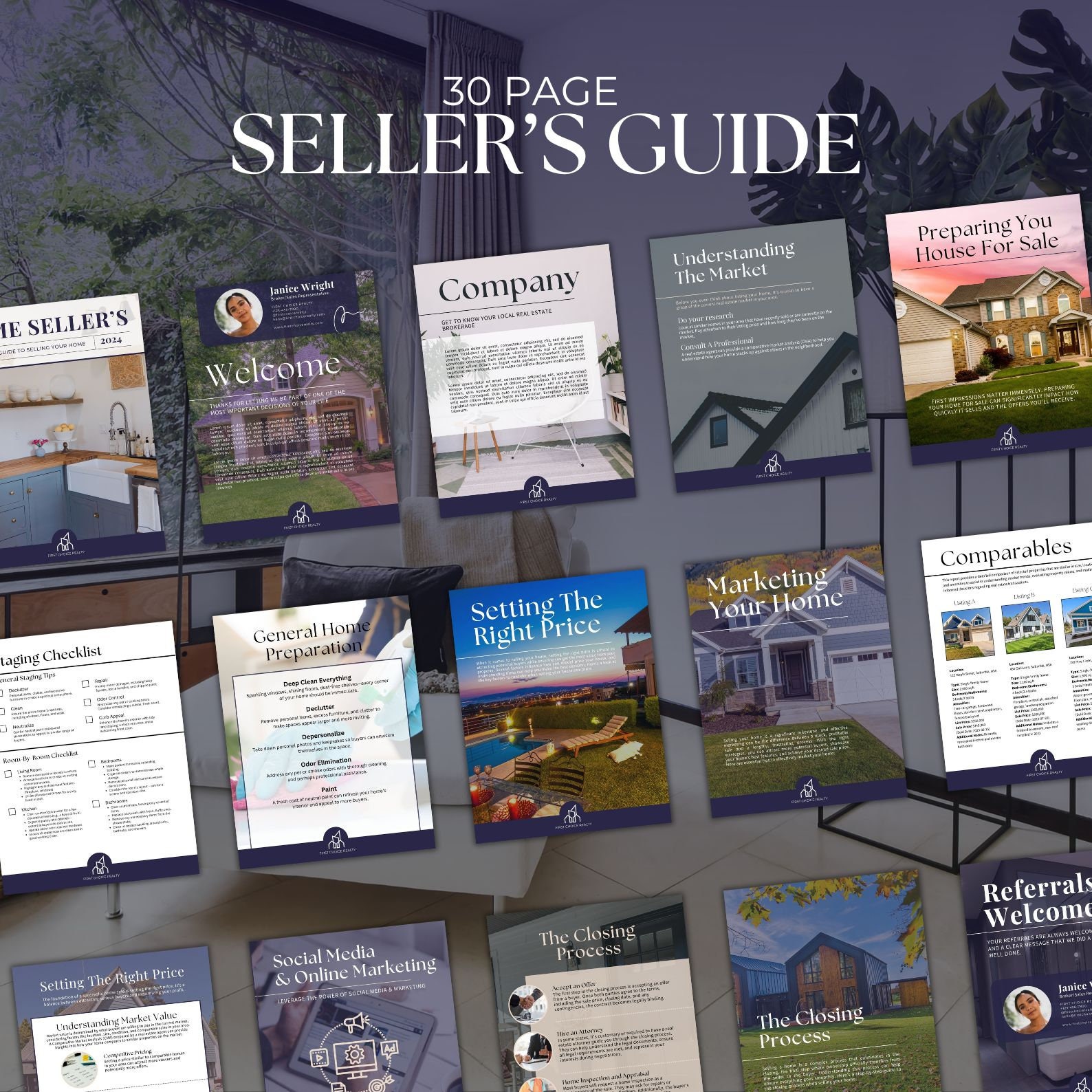 Real Estate Home Seller's Guide, Real Estate Template, Real Estate ...