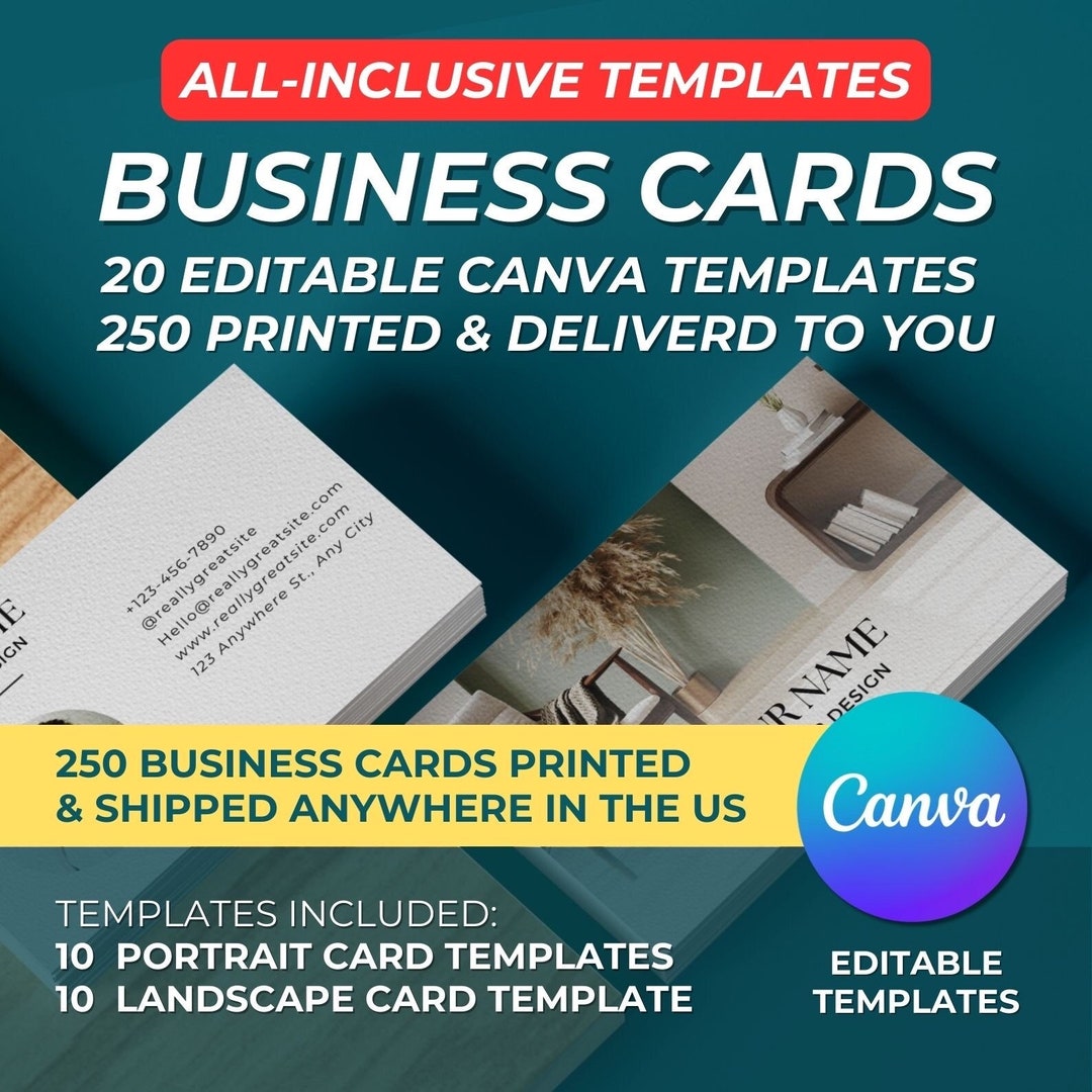 All-inclusive Templates Pro Business Cards 250 Professionally Printed ...