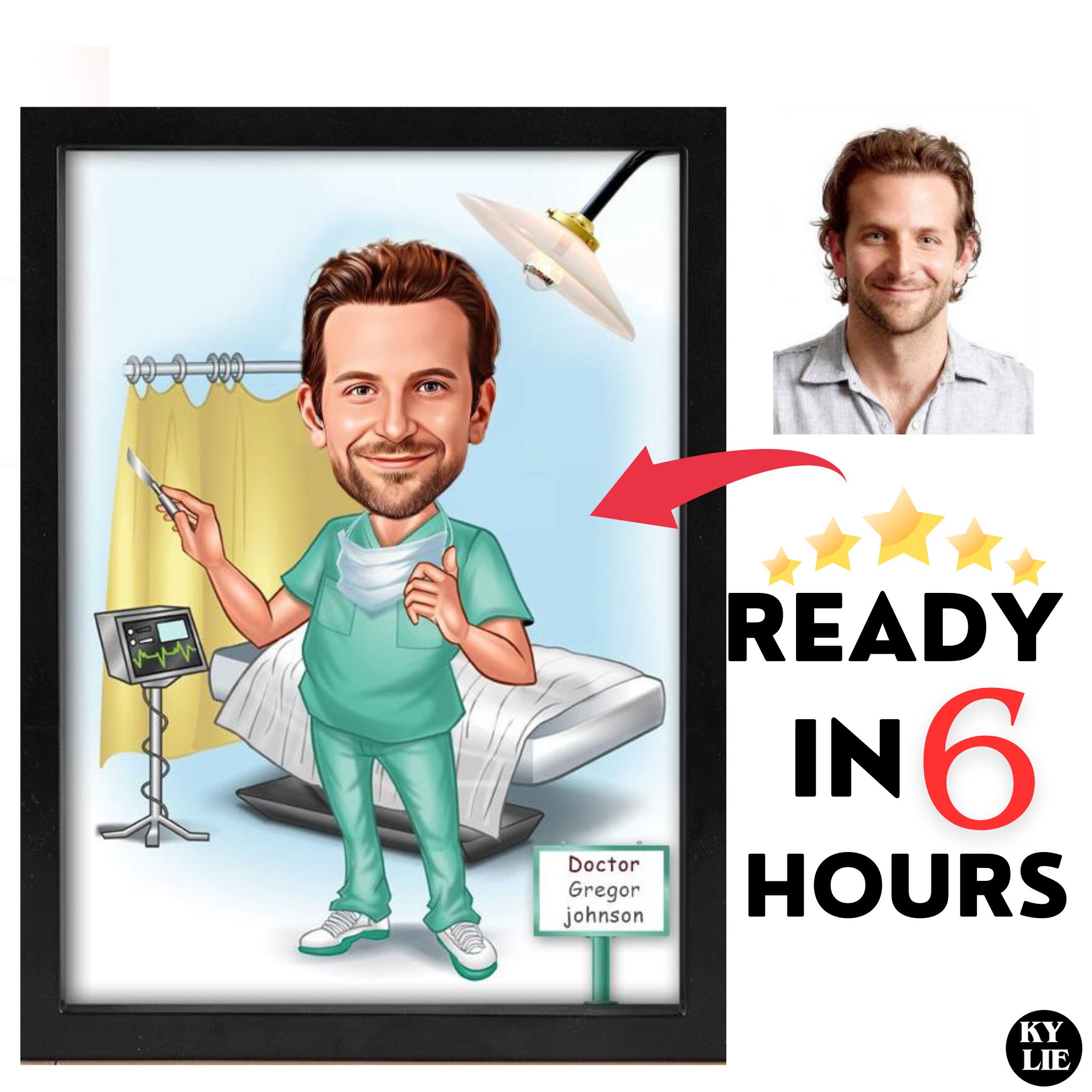 Internal Medicine Doctor Caricature, Internal Medicine Teacher Gift ...