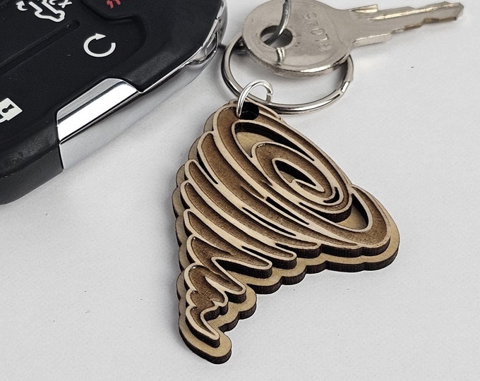 Tornado Keychain Twister Storm Chaser Wizard of Oz Key Chain, Key Fob ...