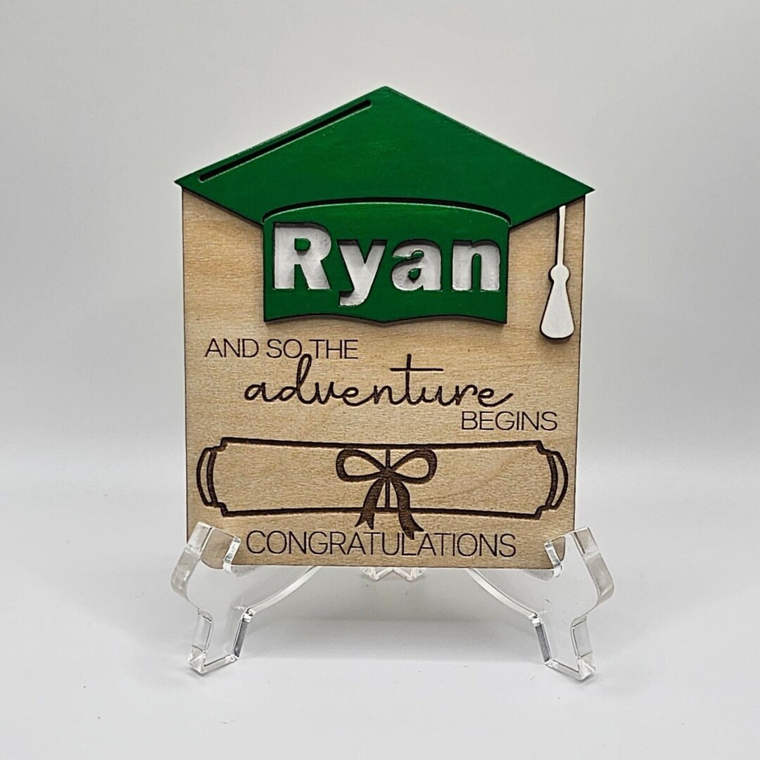 Personalized Graduation Gift Card Holder, Gift for Graduation ...