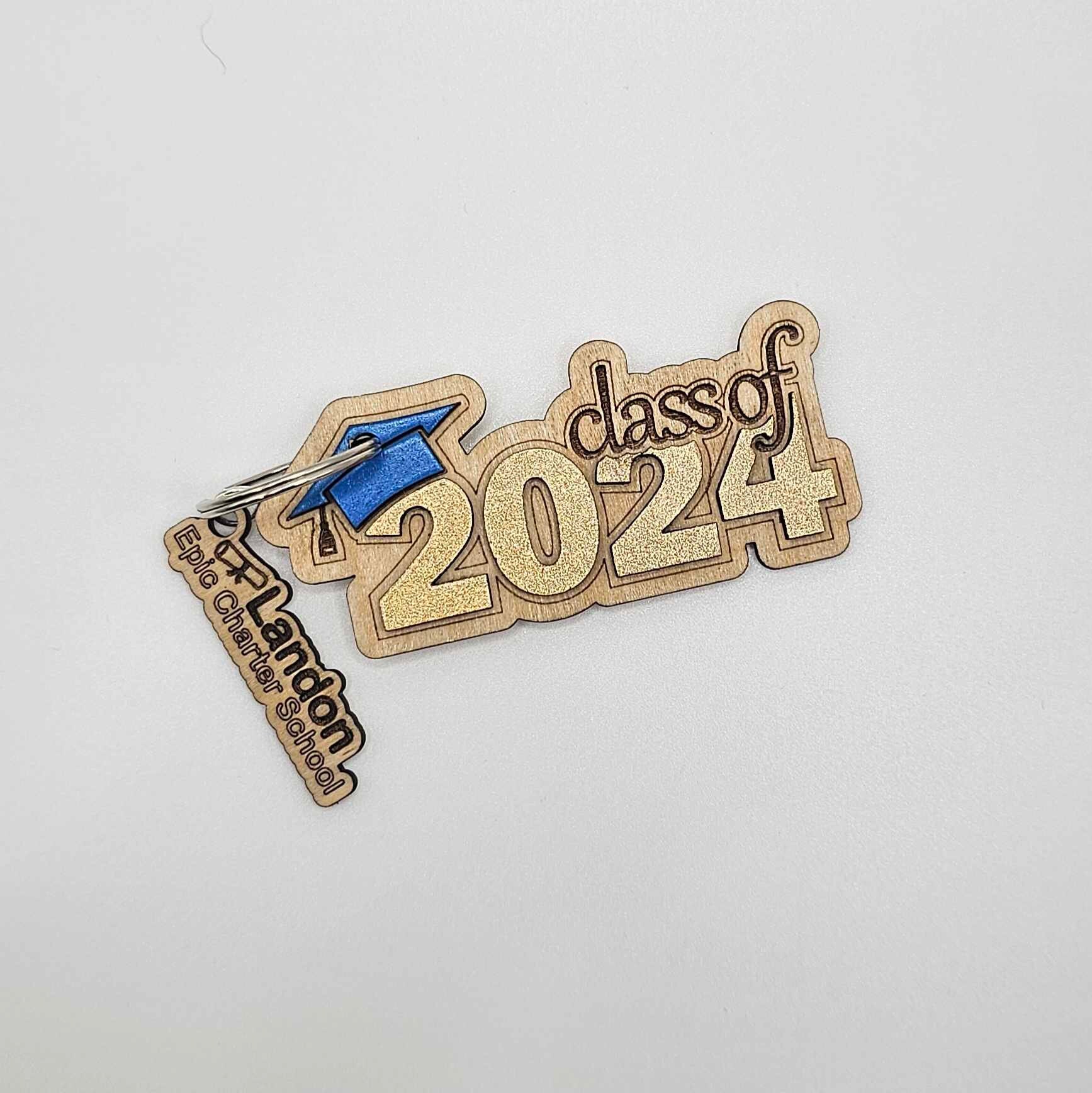 Class of 2024 Personalized Graduation Keychain, High School College ...