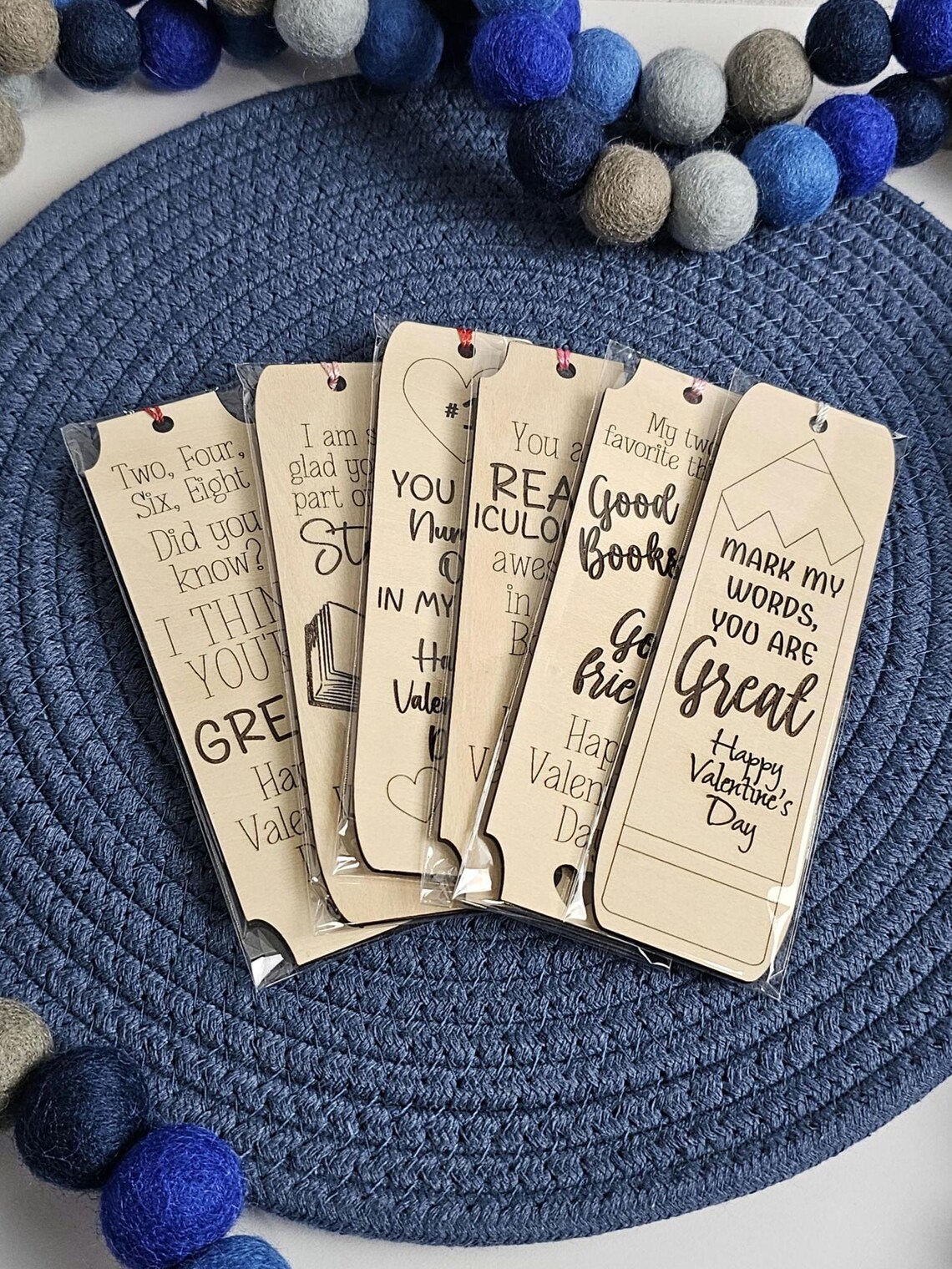 Bookmark Valentine Exchange Gift, Student Classroom Valentines for Book ...