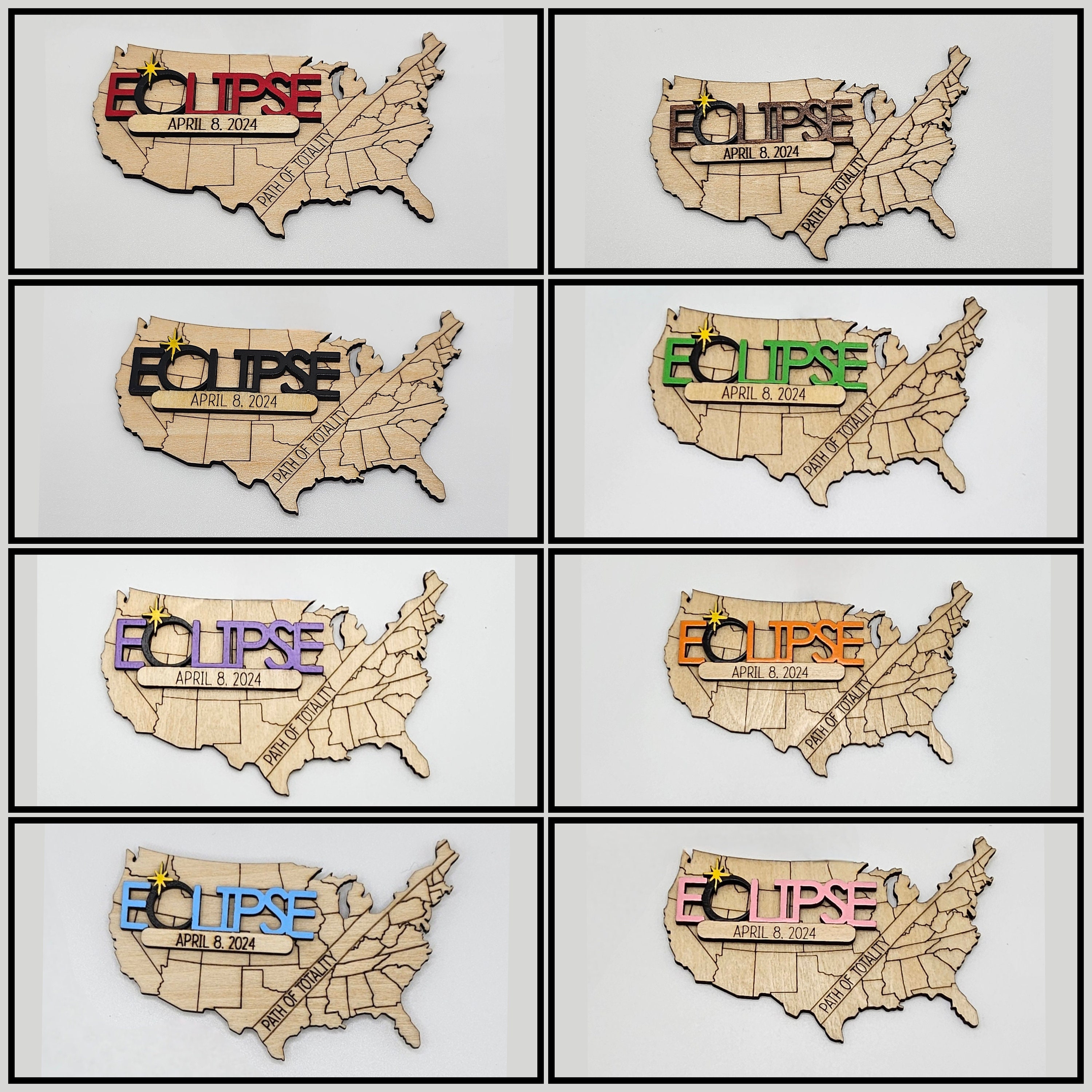 2024 Solar Eclipse Magnet, Total Solar Eclipse Souvenir, Great North ...