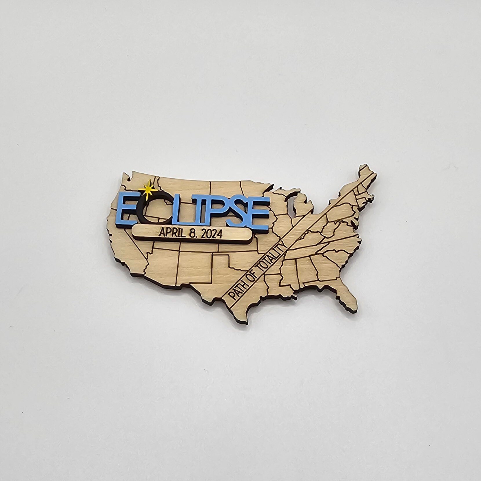 2024 Solar Eclipse Magnet, Total Solar Eclipse Souvenir, Great North ...