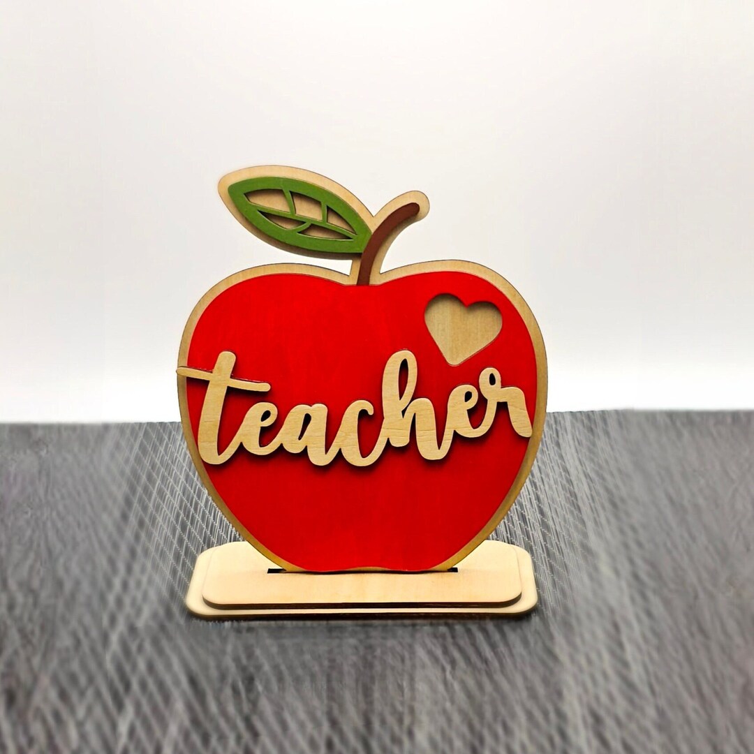 Teacher Appreciation Apple Classroom Desk Decor, Apple Decoration, Hand ...