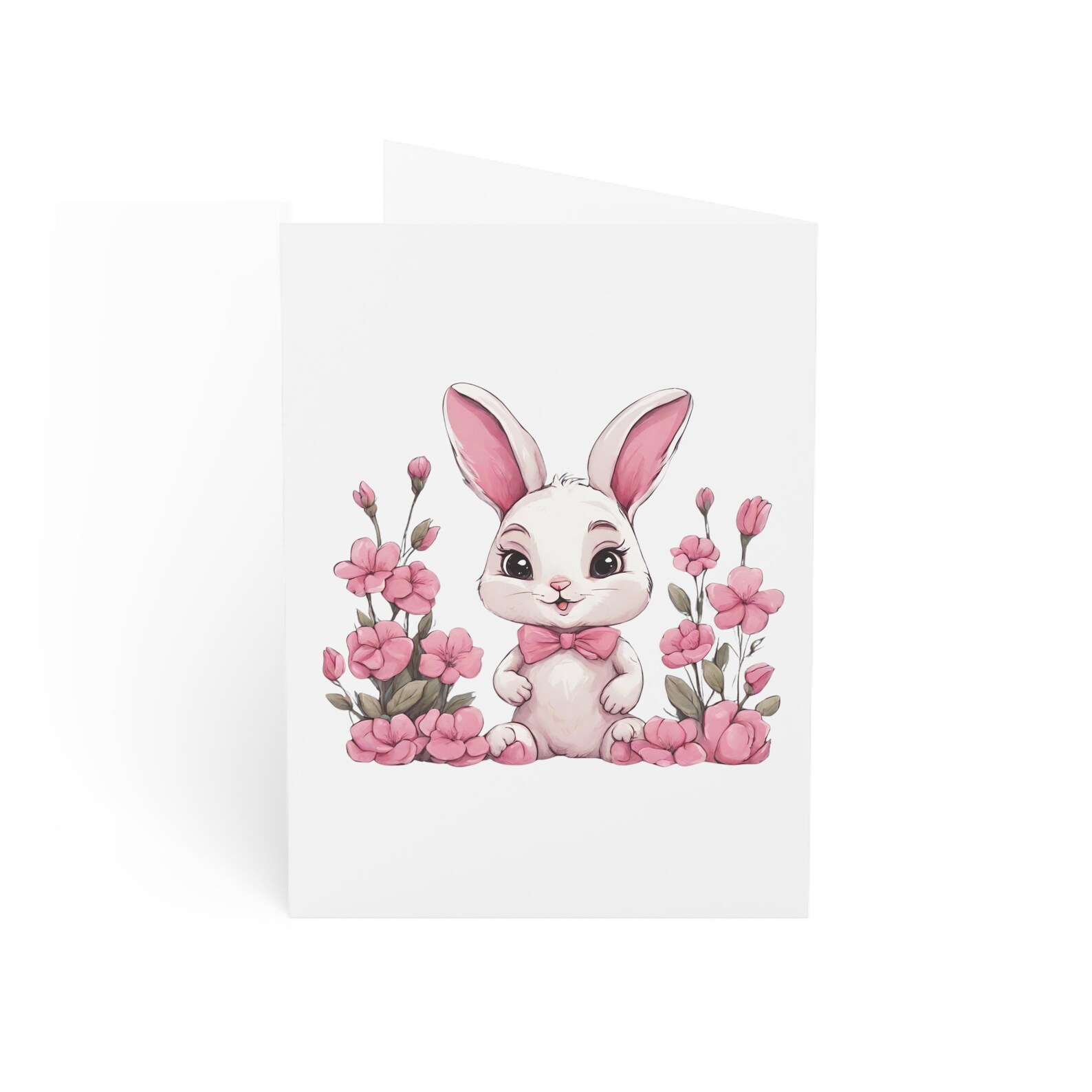 Cute Bunnies With Flowers Clipart Bundle Nursery Spring - Etsy
