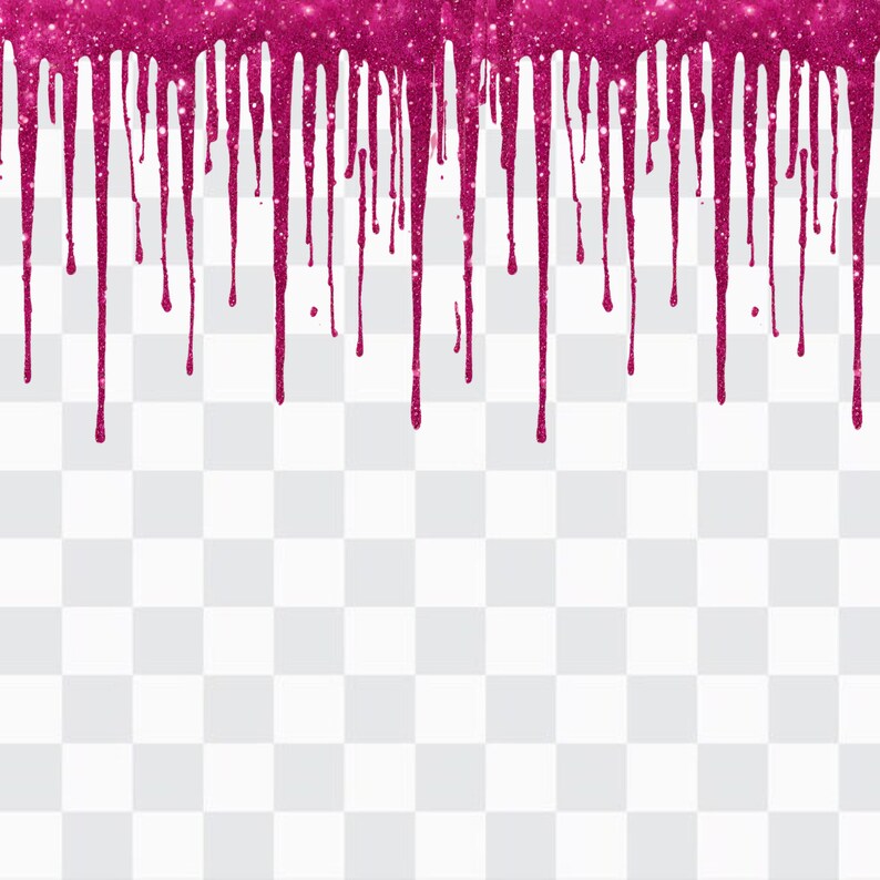 17 Seamless Glitter Dripping Overlay Images 17 Colors Gold Silver Pink ...