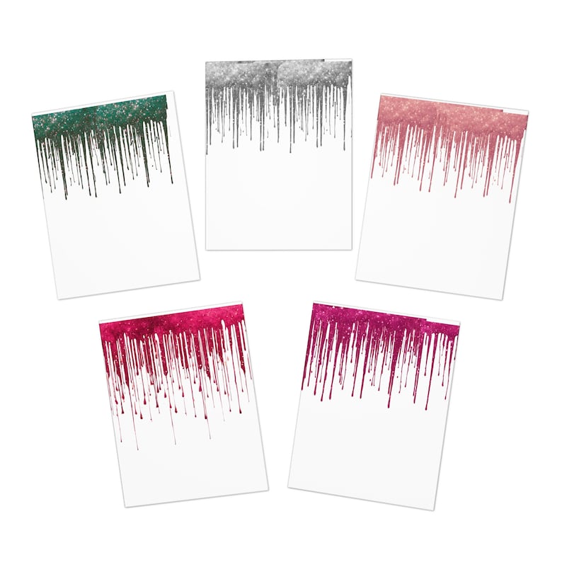 17 Seamless Glitter Dripping Overlay Images 17 Colors Gold Silver Pink ...