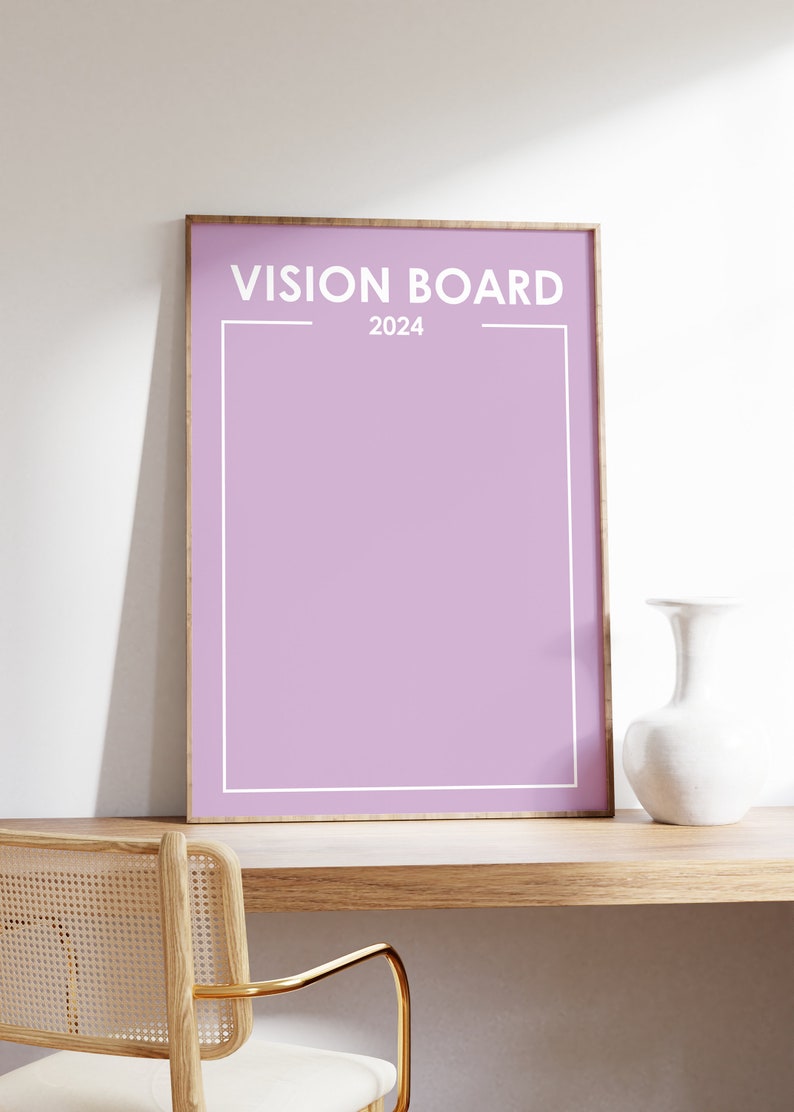 Vision Board in Antique Purple New Years Resolutions - Etsy