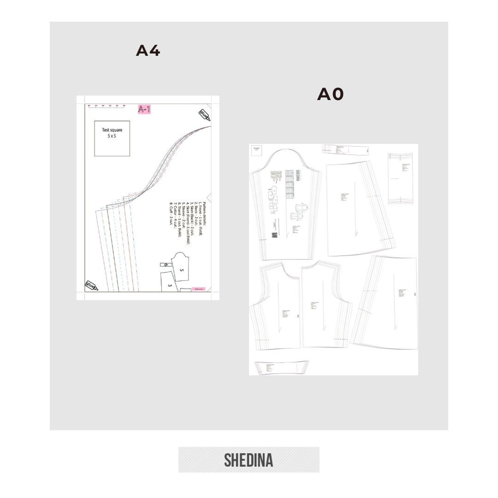 Dress PDF Sewing Pattern|sewing Instructions| A0;A4 |40-52 Sizes| - Etsy