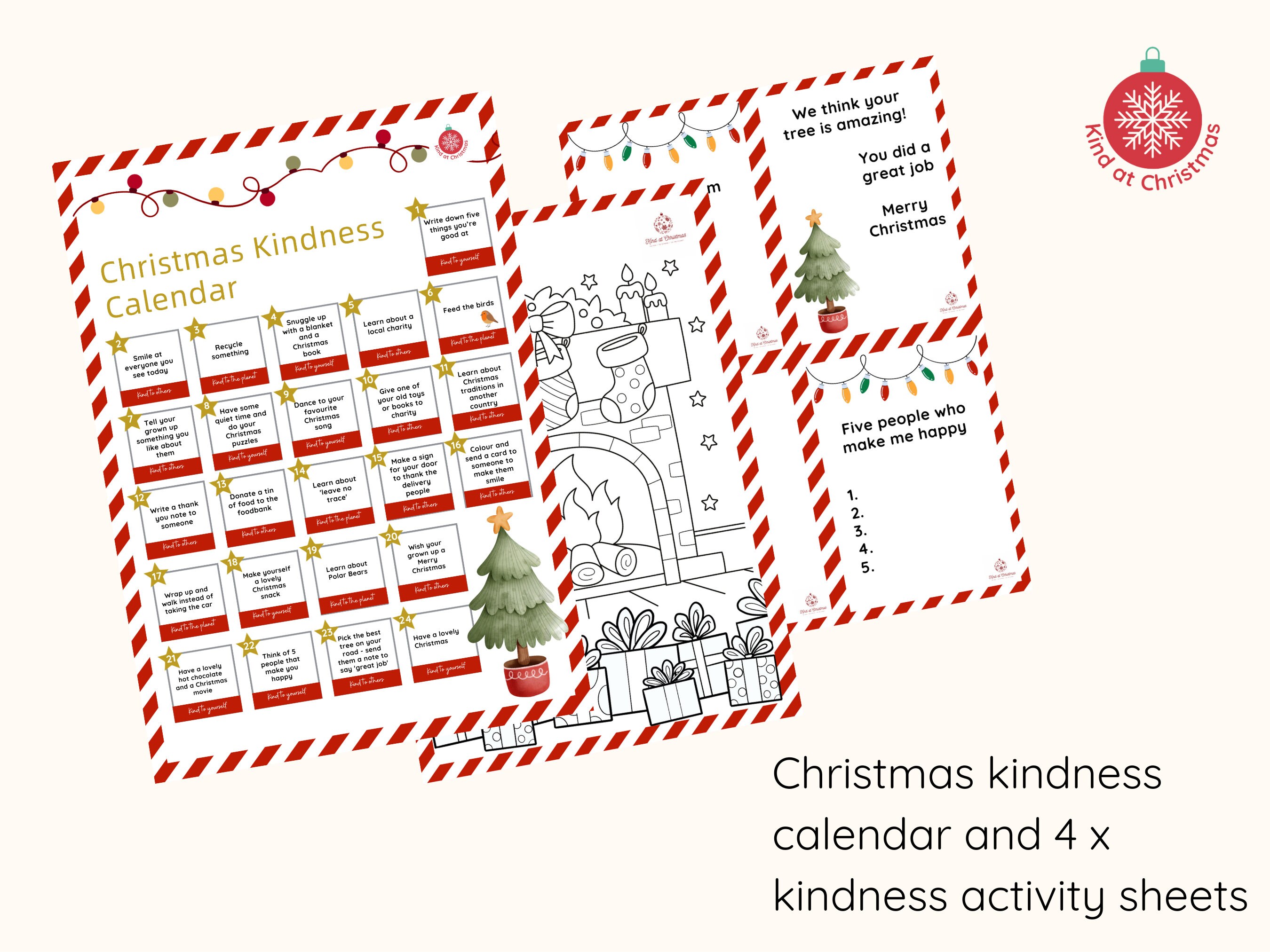 Christmas Kindness Calendar - Etsy