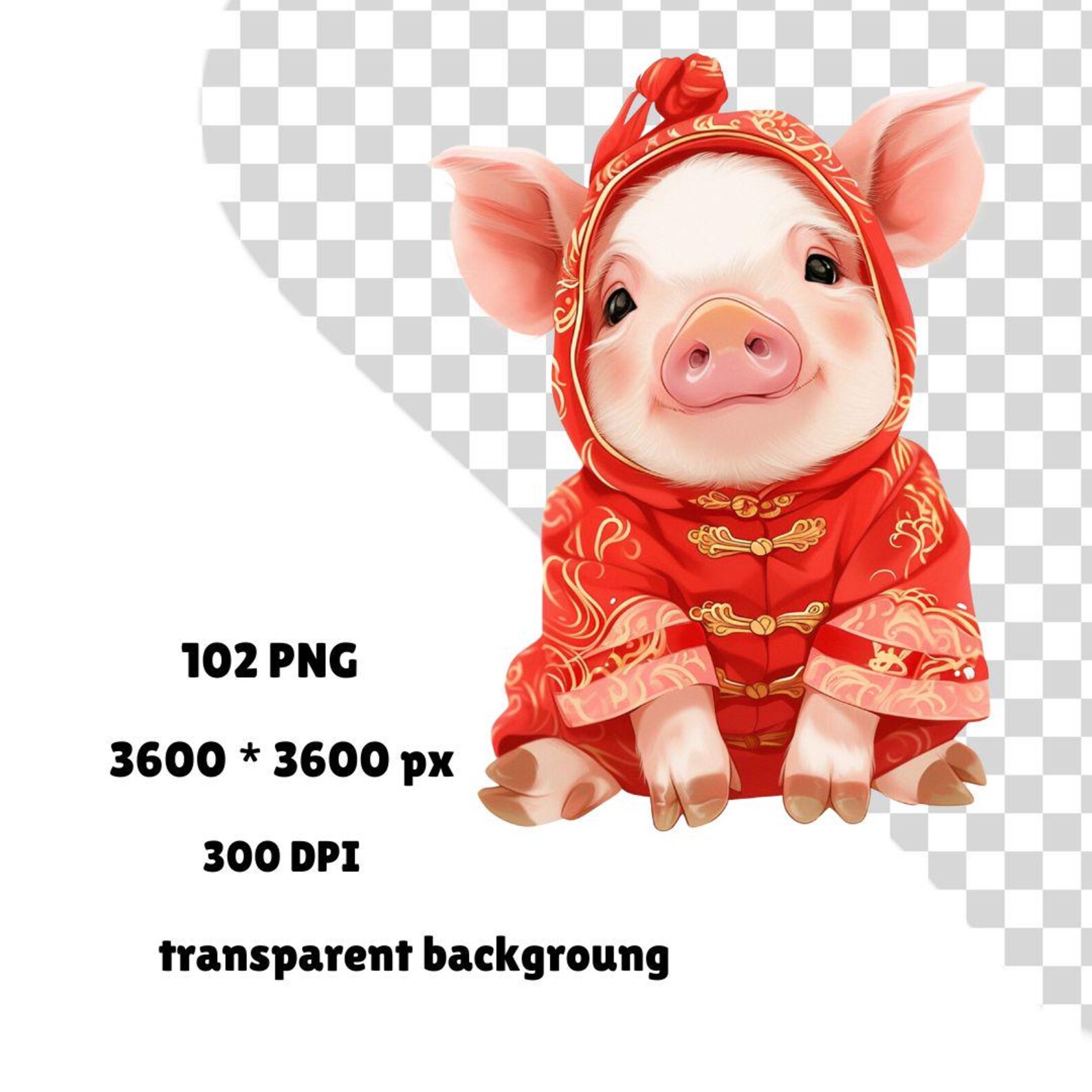 Chinese New Year Clipart Pig Clipart High Quality Transparent ...