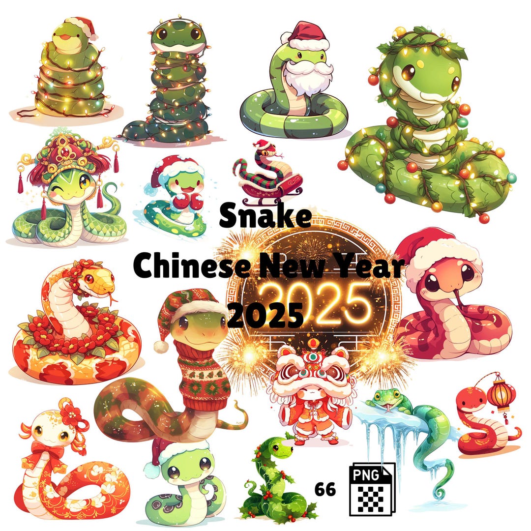 Snake Chinese New Year Clipart Sneke Clipart High Quality Transparent ...