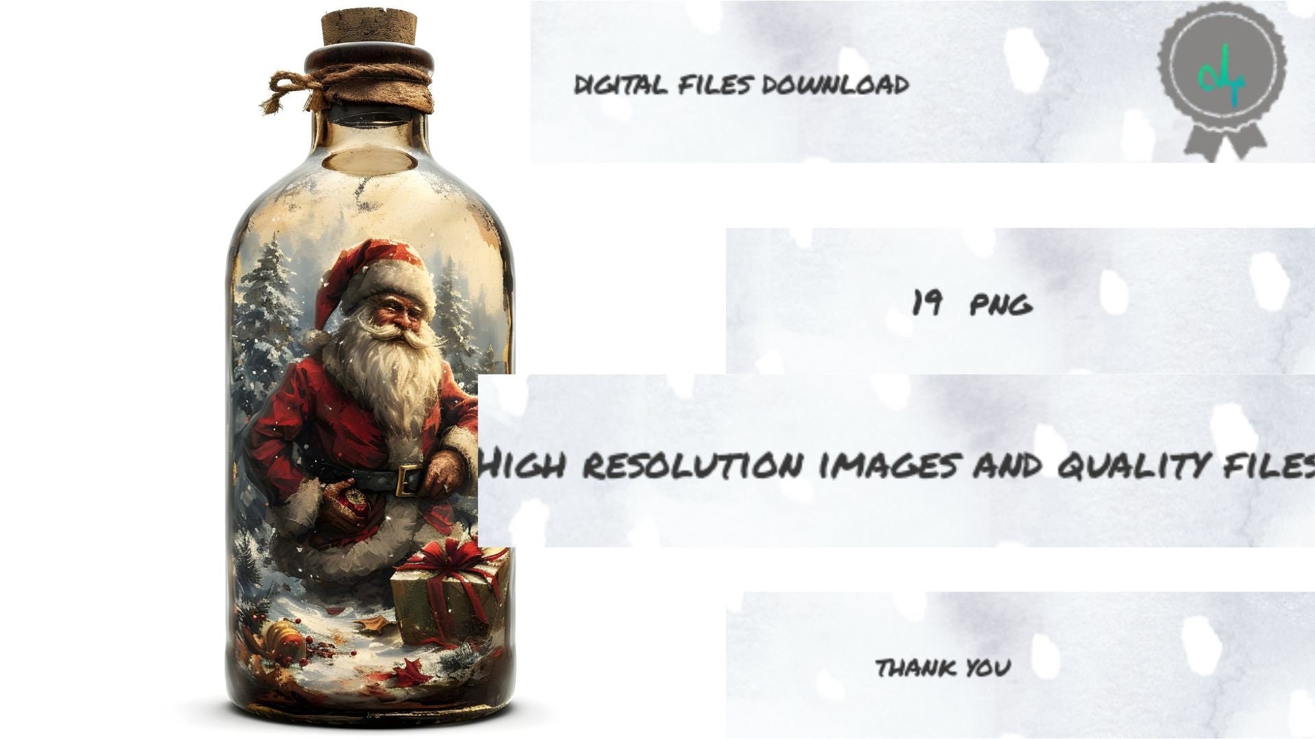 Watercolor Santa Claus Clipart, 20 PNG Christmas Santa Clipart, Fantasy ...