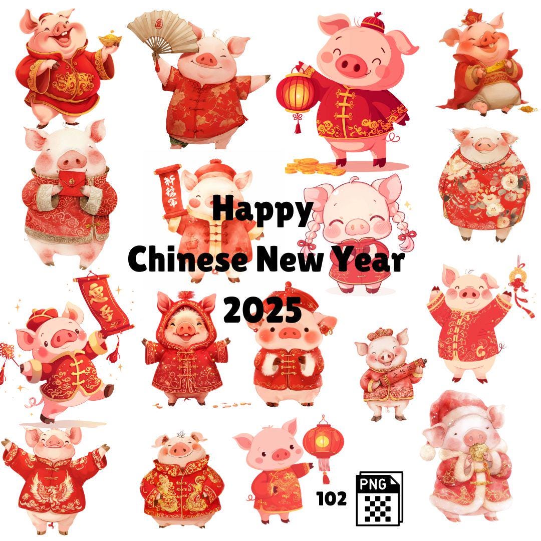 Chinese New Year Clipart Pig Clipart High Quality Transparent ...