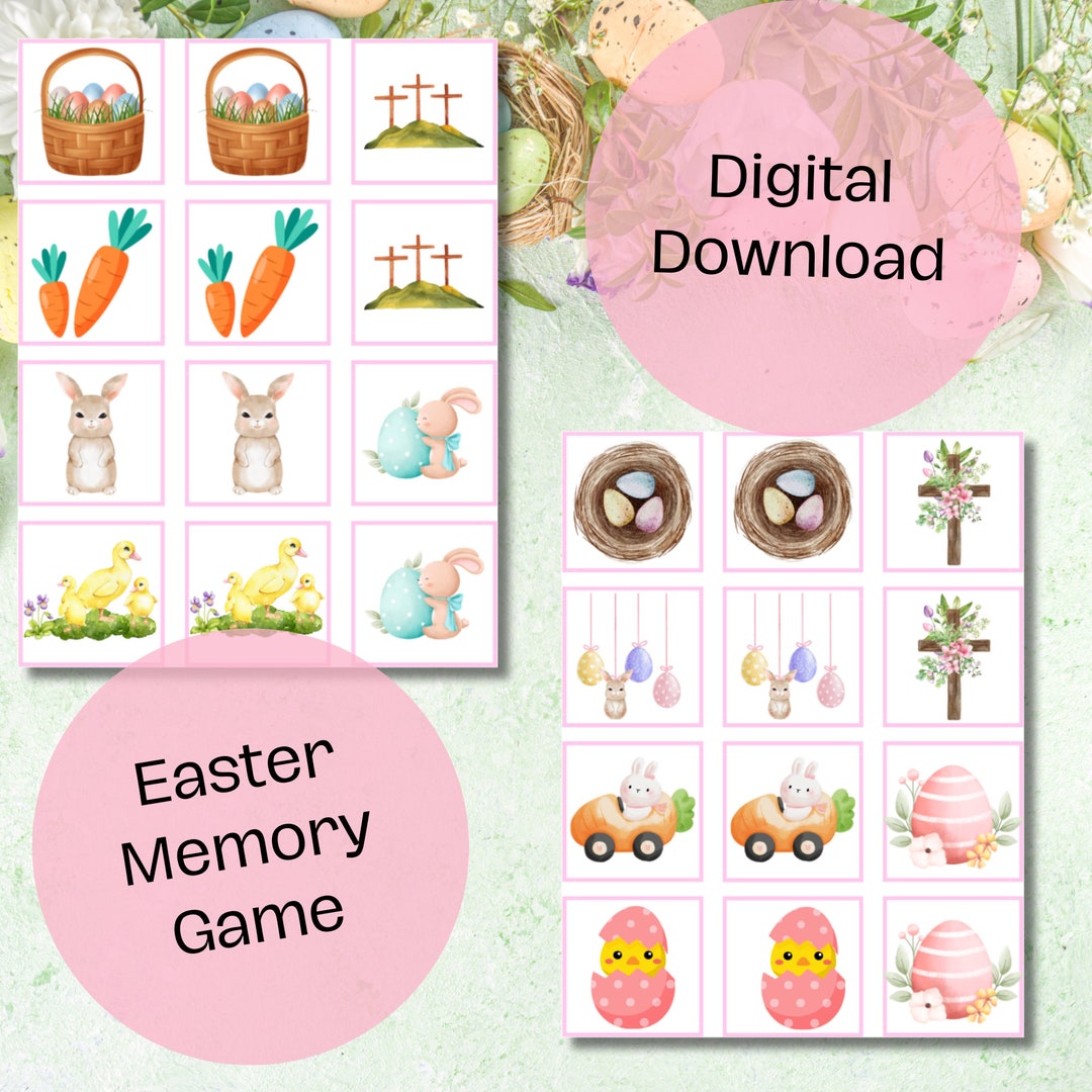 Easter Matching Game Printable - Etsy