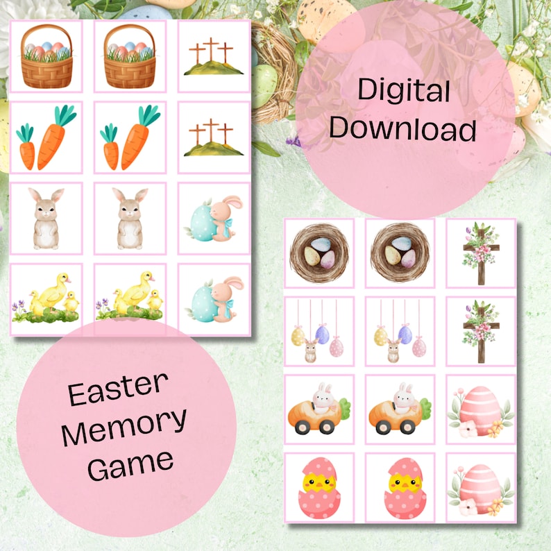 Easter Matching Game Printable - Etsy