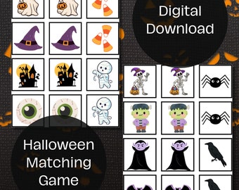 PLR Halloween Memory Game Printable Template | Bloggers Halloween ...