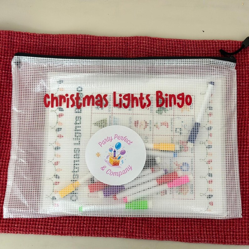 10 Full Sized Laminated Christmas Lights Bingo Cards Christmas Activity ...
