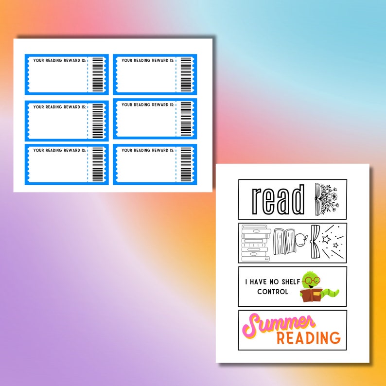 Summer Reading Log Bundle | Digital Download - Etsy