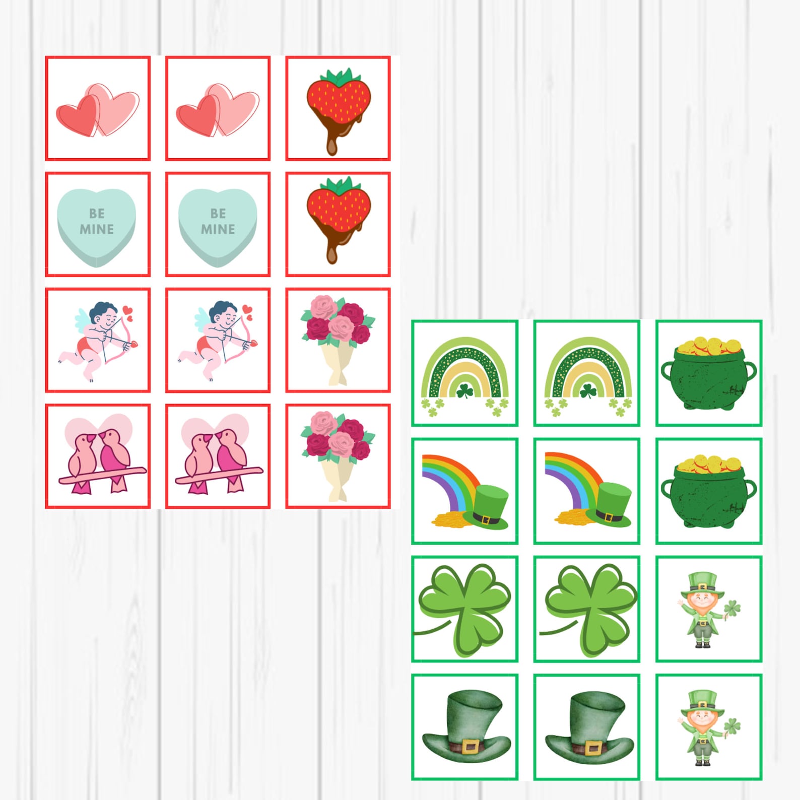 Matching Game Bundle Printable (includes 8 Matching Games) - Etsy