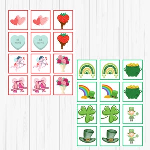 Matching Game Bundle Printable (includes 8 Matching Games) - Etsy