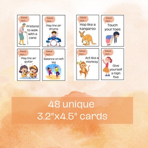 Simon Says Cards | Indoor Recess Activities | Kid Games | Instant ...