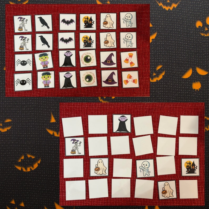 Halloween Matching Game Printable - Etsy