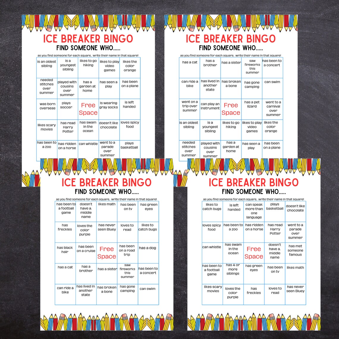 Ice Breaker Bingo | Get to Know the Class | Classroom Game | Digital ...